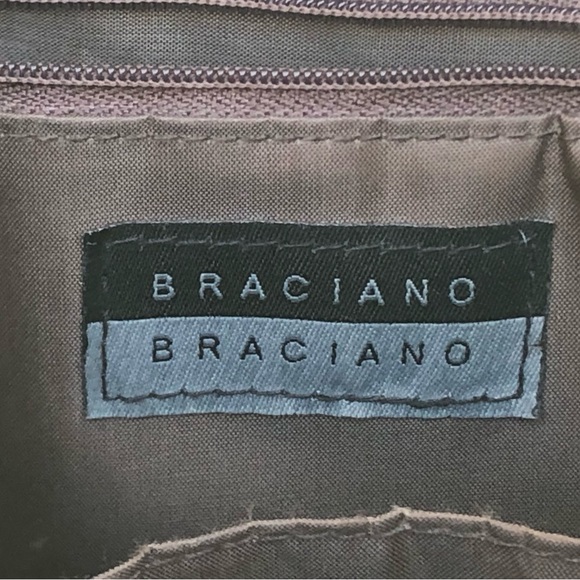Braciano | Bags | Braciano Glossy Pvc Vintageprint Designer Tote | Poshmark